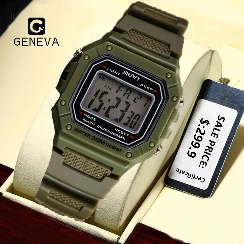 Military Digital Sports Watch - Style, Durability and – Oásis Mercado